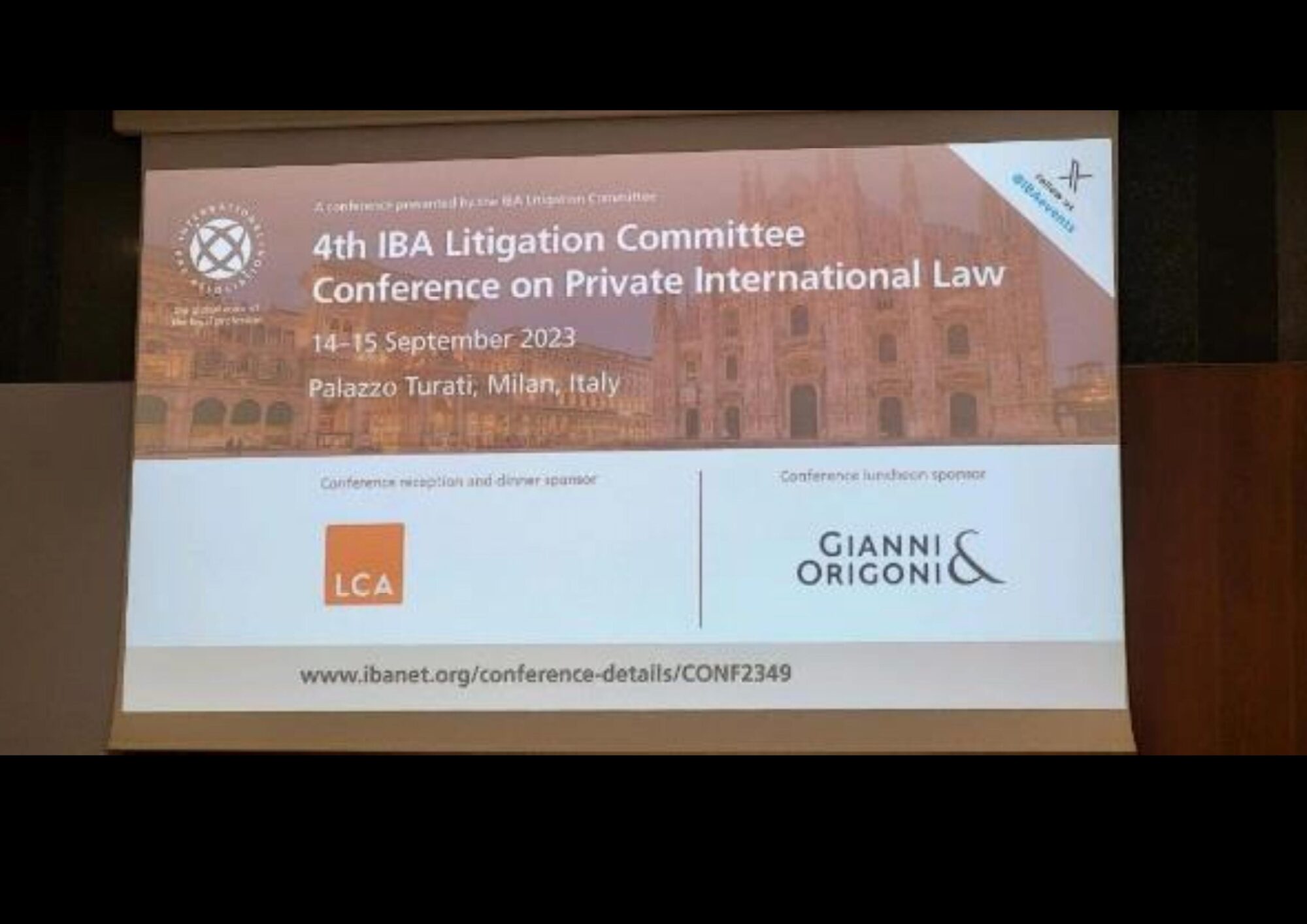 4e Conférence de Droit International Privé - IBA Litigation Committee ...
